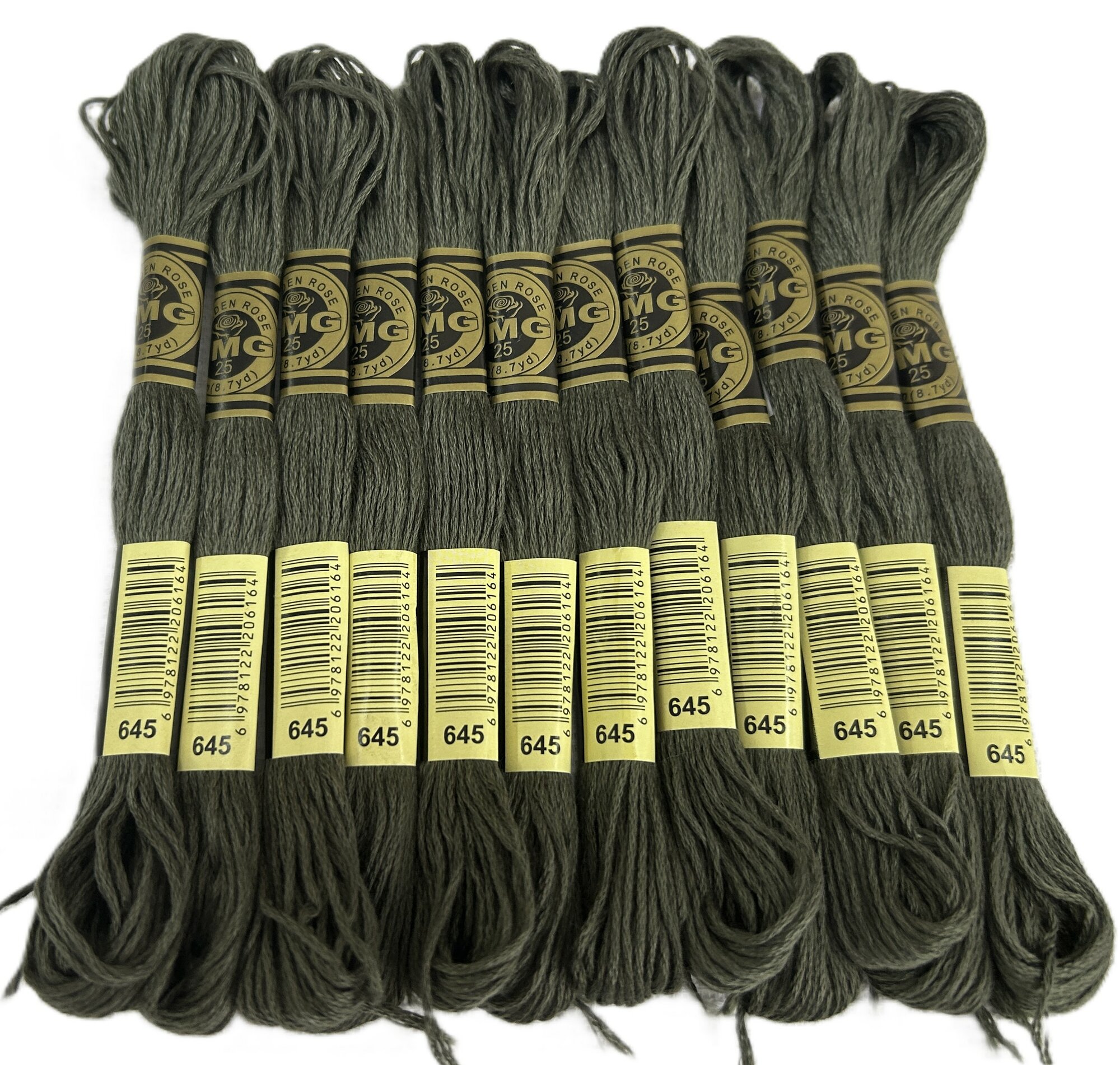 Нитки для вышивания JMC мулине (150-3866) 100% полиэфир 12 штук x 8 м