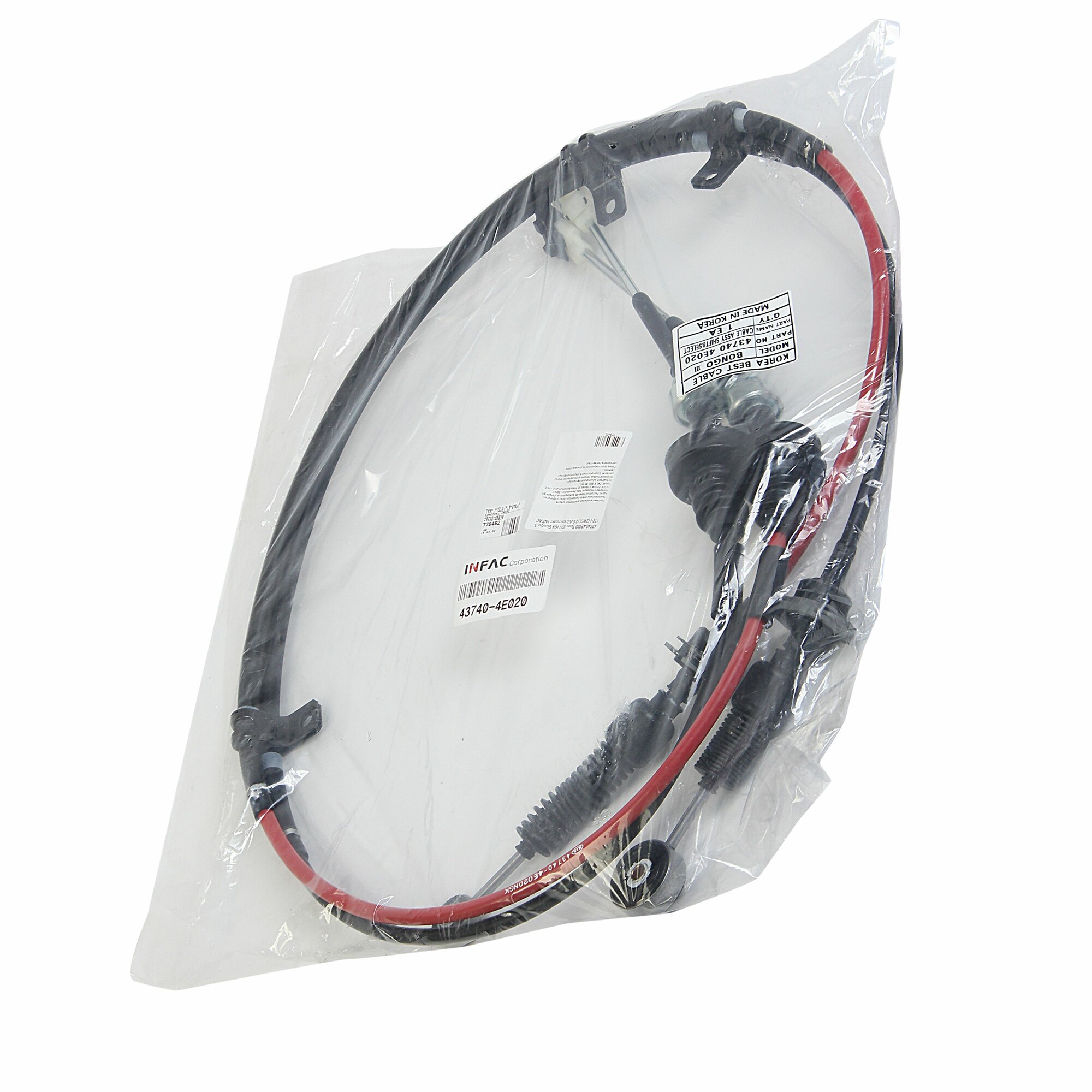 Трос КПП KIA Bongo 3 (12-) (2WD) (2.5-A2) комплект INFAC / Арт. 43740-4E020