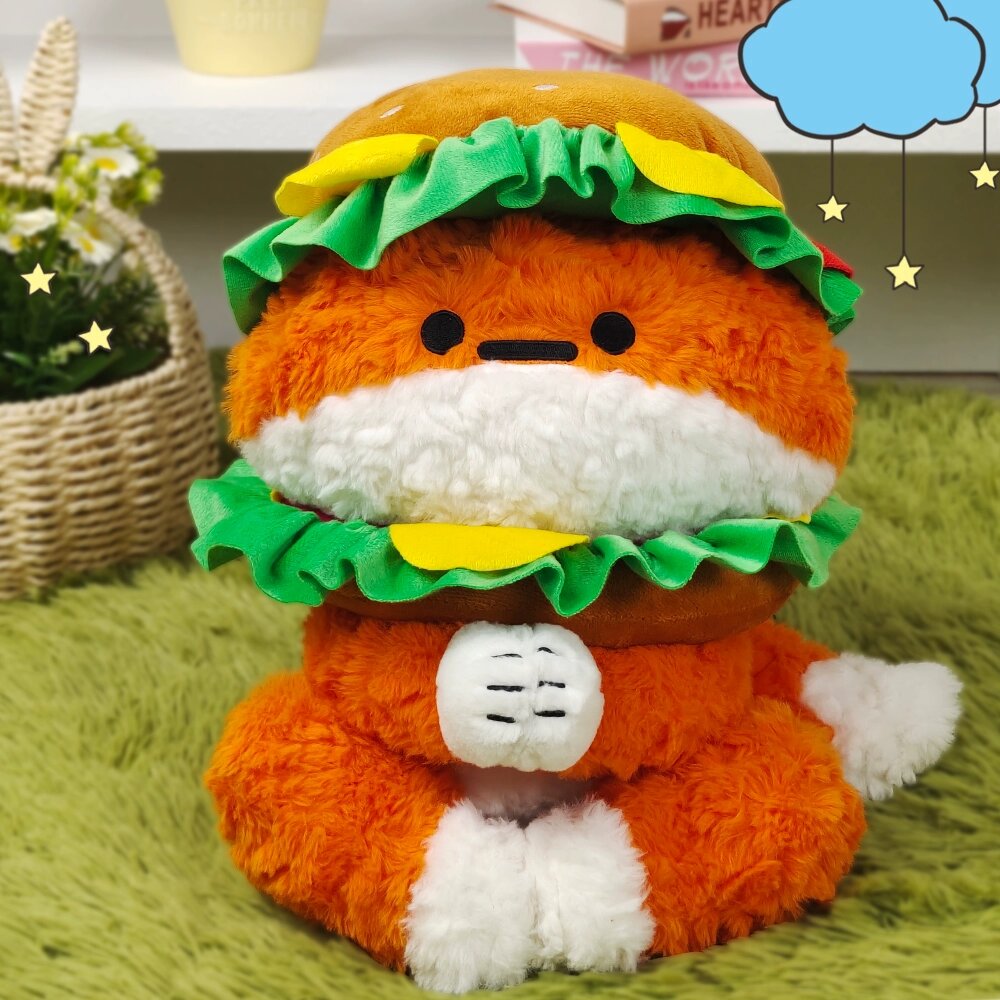 Мягкая игрушка-подушка Hangfook Happy Rabbit Magnetic Fox, милая плюшевая фигурка, подарок на день рождения Бобер для