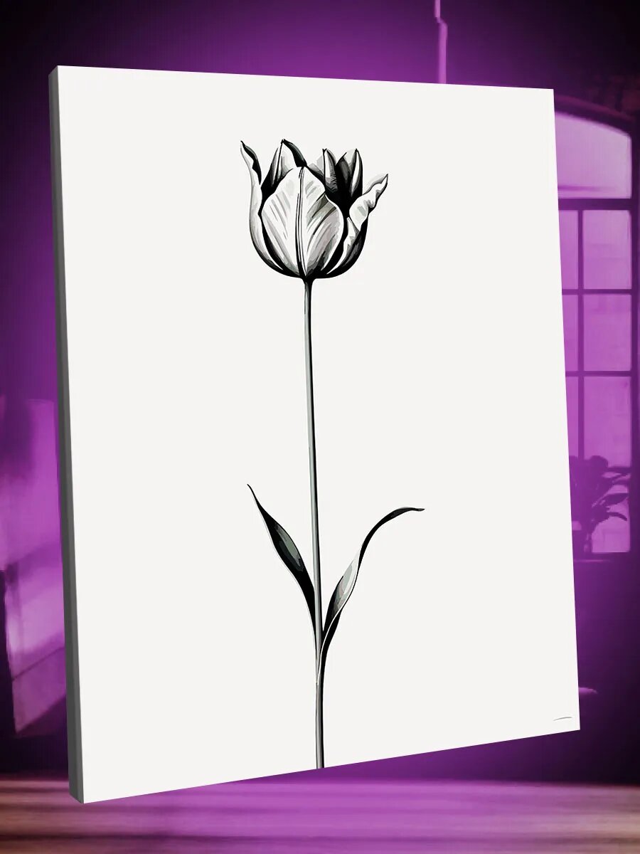 Картина по номерам Тюльпаны