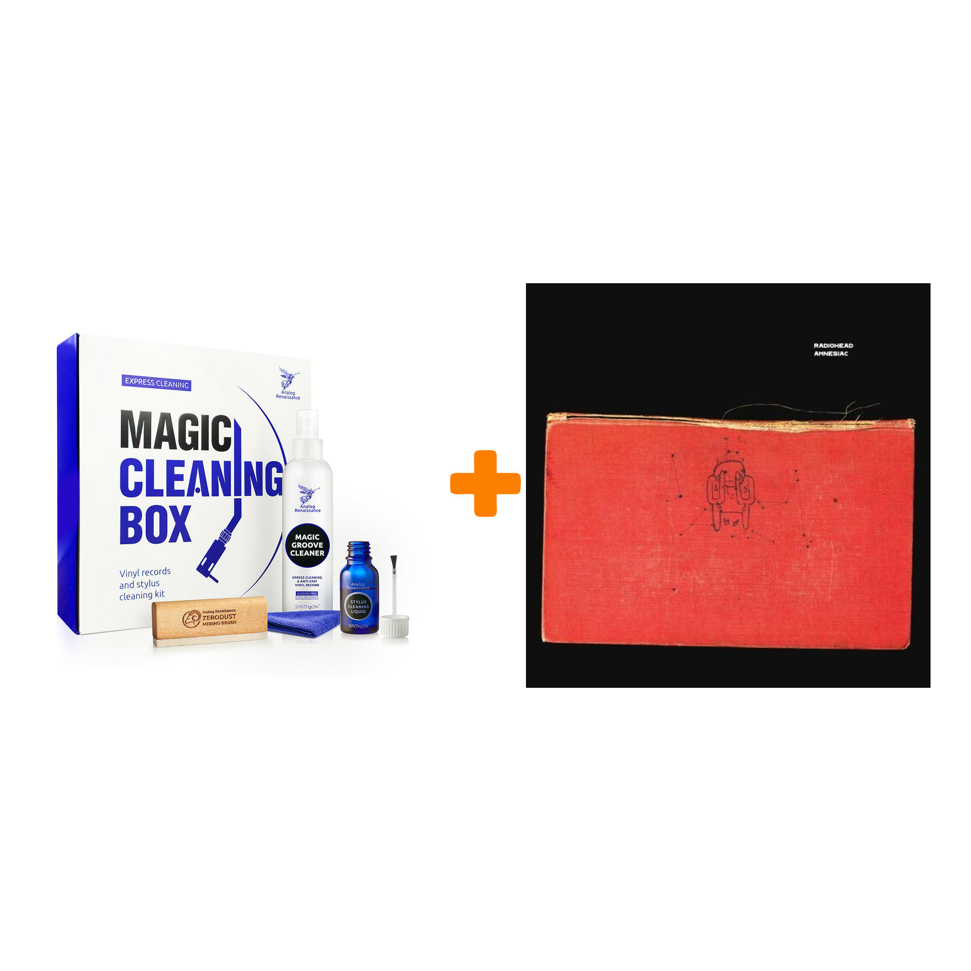 Radiohead Amnesiac 2LP + Набор по уходу за винилом Magic Cleaning Box