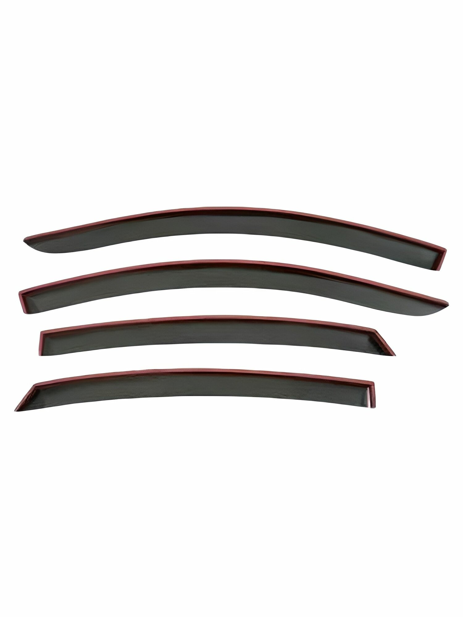 Дефлектор (ветровик) окон седан " VORON GLASS" Kia Rio 2012- (4шт темно-дымчатый)