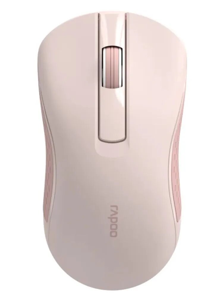 Мышь беспроводная Rapoo B20 Silent Pink, розовая