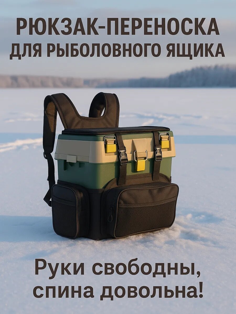 Рюкзак для переноски ящика рыболовного для зимней рыбалки