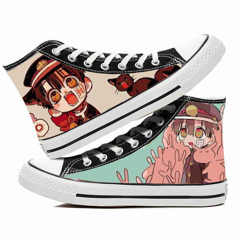 Туалетные кеды Hanako-kun с полным принтом, дышащие уличные 3D-кеды.