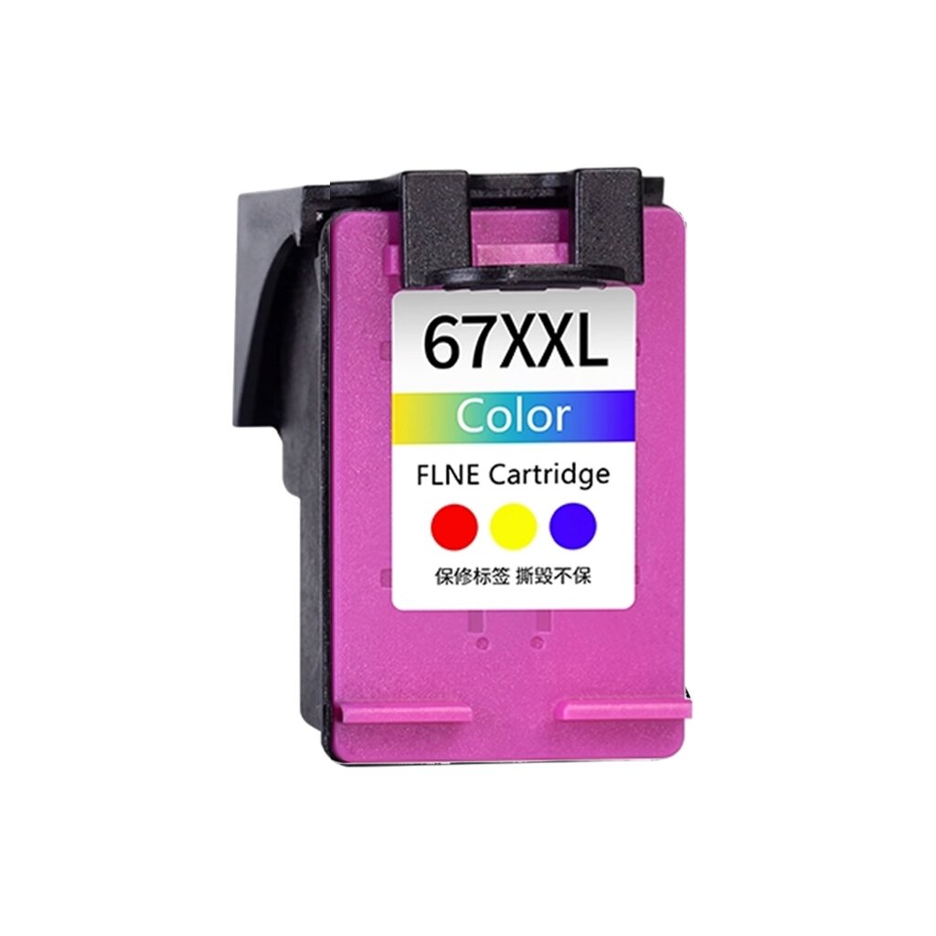 Картридж для принтера 67XXL Пластиковый дизайн Черный/ цветной для принтера 2723 2721