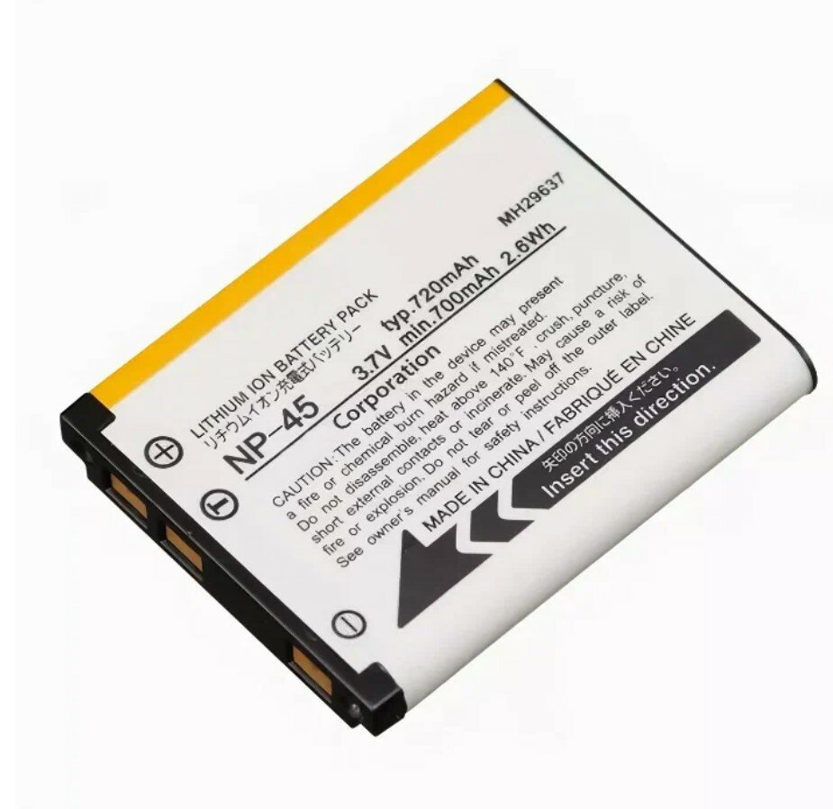 Аккумуляторная батарея MyPads NP-45/NP-45A на фотоаппарат Fujifilm FinePix JX200/JX250/JX280