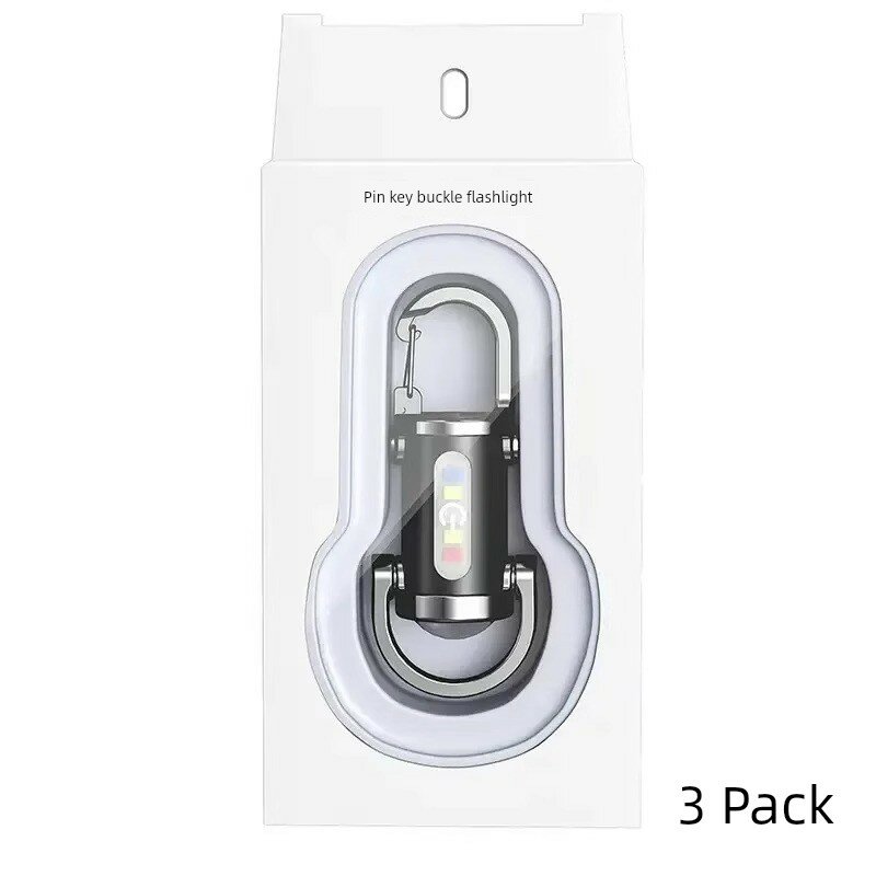 Многофункциональный водонепроницаемый портативный фонарик, брелок для ключей, мини-фонарик, простой портативный фонарик