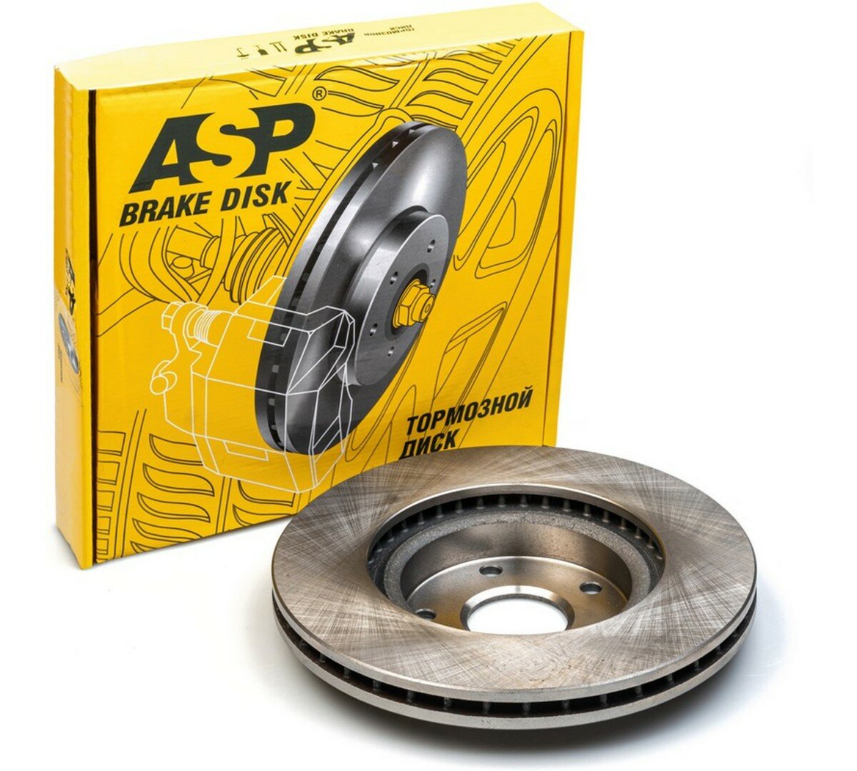 Диск тормозной ASP 300229, на переднюю ось, вентилируемый, 296 мм, Geely Coolray