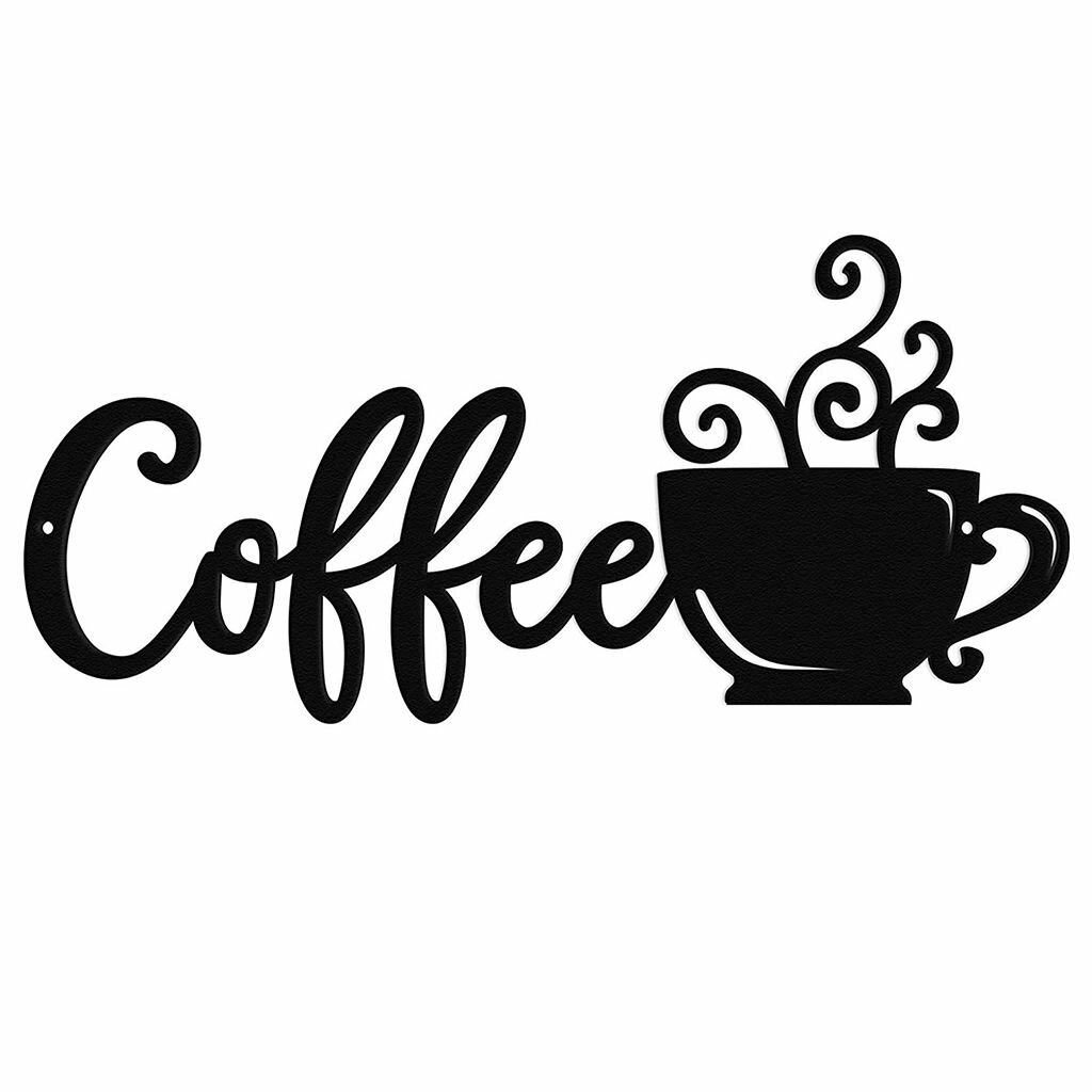 Кофе-бар вывеска металлический художественный настенный декор с кружкой для кладовой станции