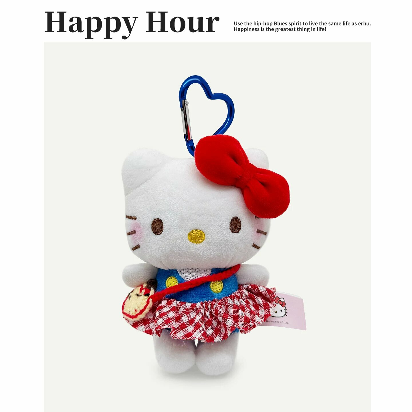 Подлинный брелок Hello Kitty, маленькая кукла, подвеска для рюкзака, милый аксессуар Hello Kitty в виде кота, подарок