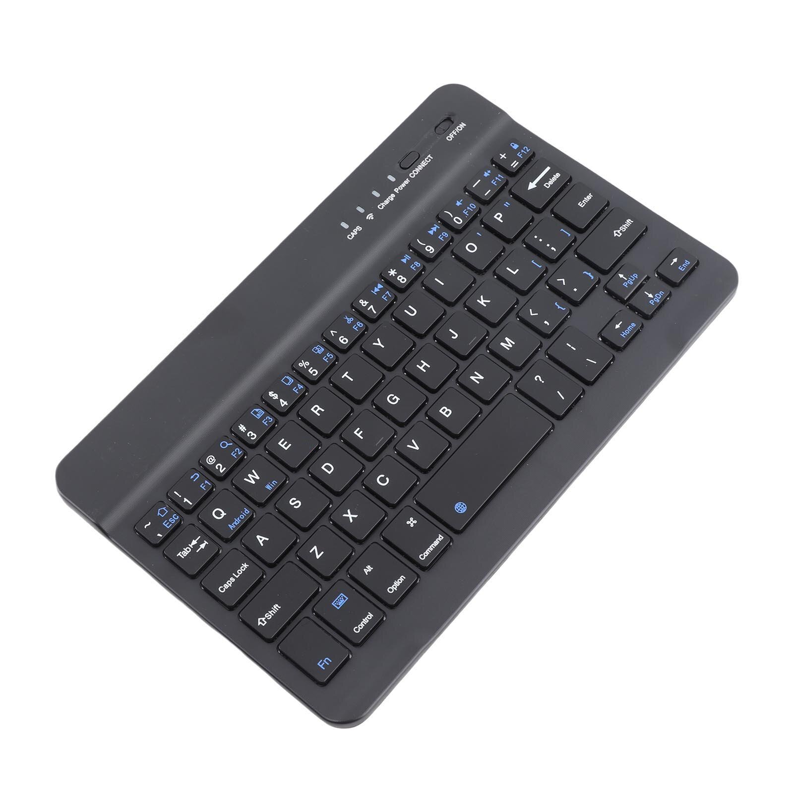 Беспроводная бесшумная клавиатура и мышь для планшета iPad 7 дюймов (черный)