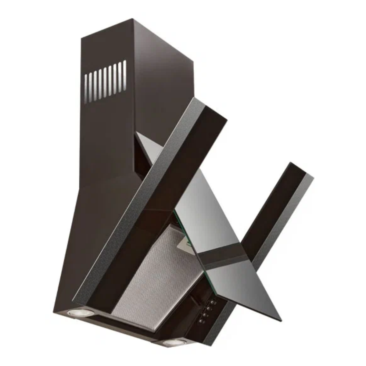 Вытяжка Gefest ВО-3603 Д3А черная, каминная наклонная, 110-135Вт, 3 режима, 550 м³/ч