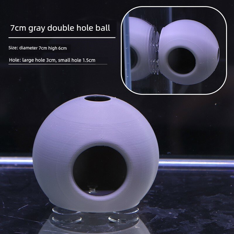 Декоративный 3D-объёмный элемент для аквариума: пещера-укрытие, шар-укрытие, украшение для аквариумного ландшафта,