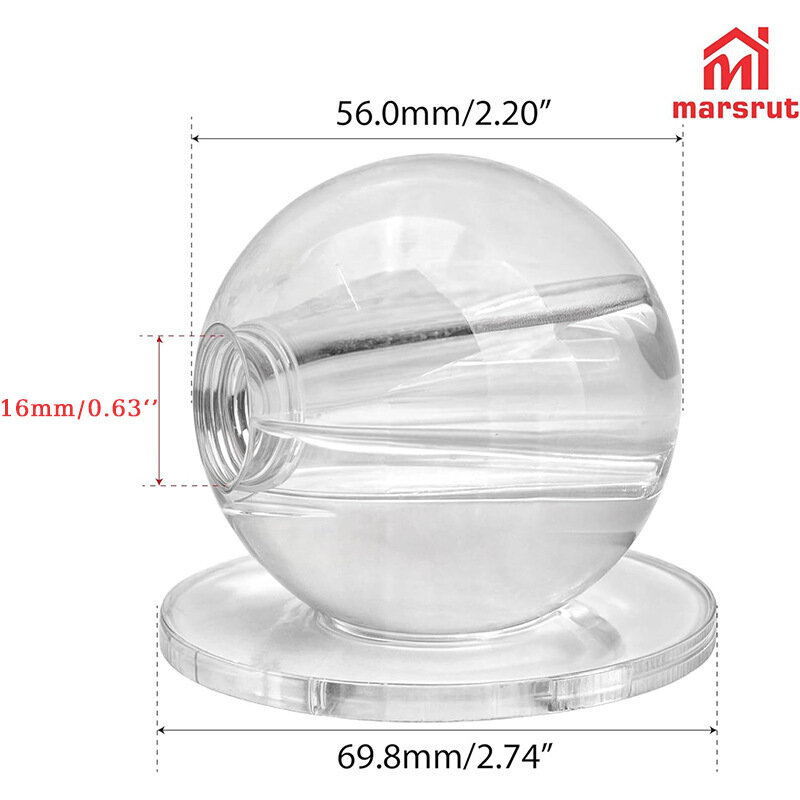 Прозрачный стеклянный перфорированный тренировочный бильярдный шар, кийный шар, артефакт для заднего удара, точность прицеливания в китайском стиле