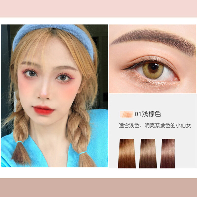 Четырехзвенный карандаш для бровей Кросс-бордерный горячее продажу упаковка китайско-английская версия четырехзвенный карандаш для бровей № 1 Светло-коричневый (Английский)