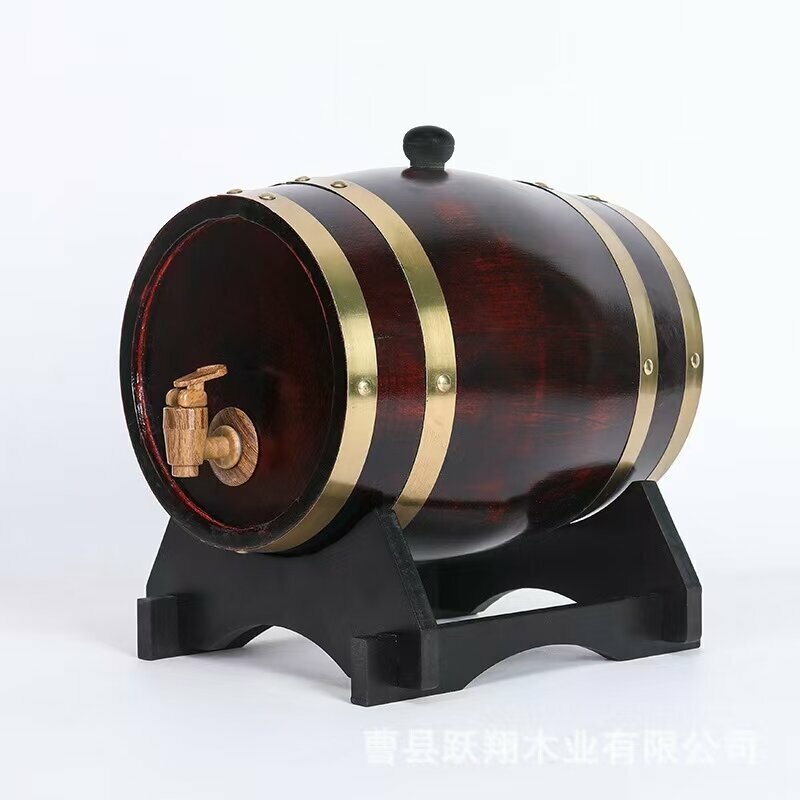Дубовая бочка3 литров для алкоголя с краном, дуб, Дубовые бочки, белое вино, красное вино, вино
