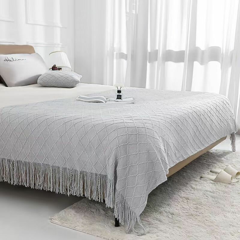Чехлы на одеяло вязание Одеяла Плед Трикотаж Постельное белье диван одеяло Домашнее