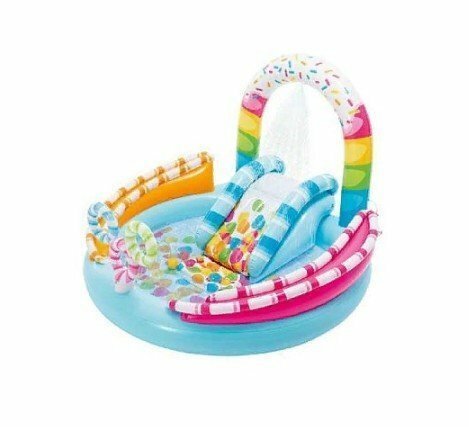 Игровой центр 170x168x122см "Сладкая забава" с разбр, горкой и игрушками, 165л, от 2 лет