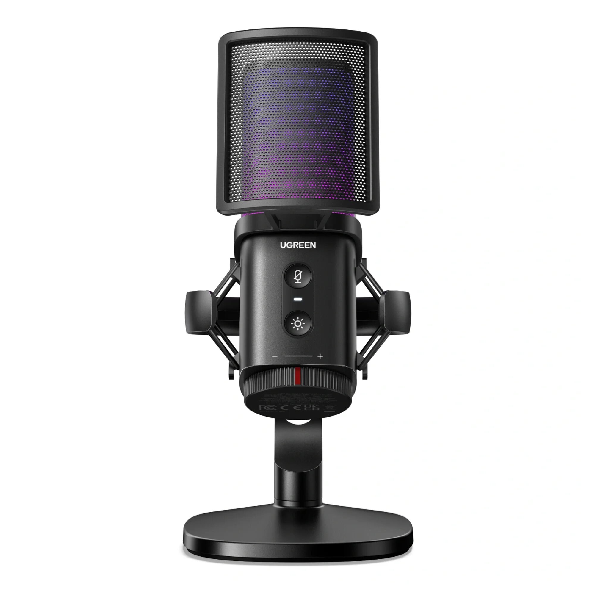 Ugreen CM581 USB-C Desktop Microphone 20Hz-20kHz black конденсаторный usb микрофон