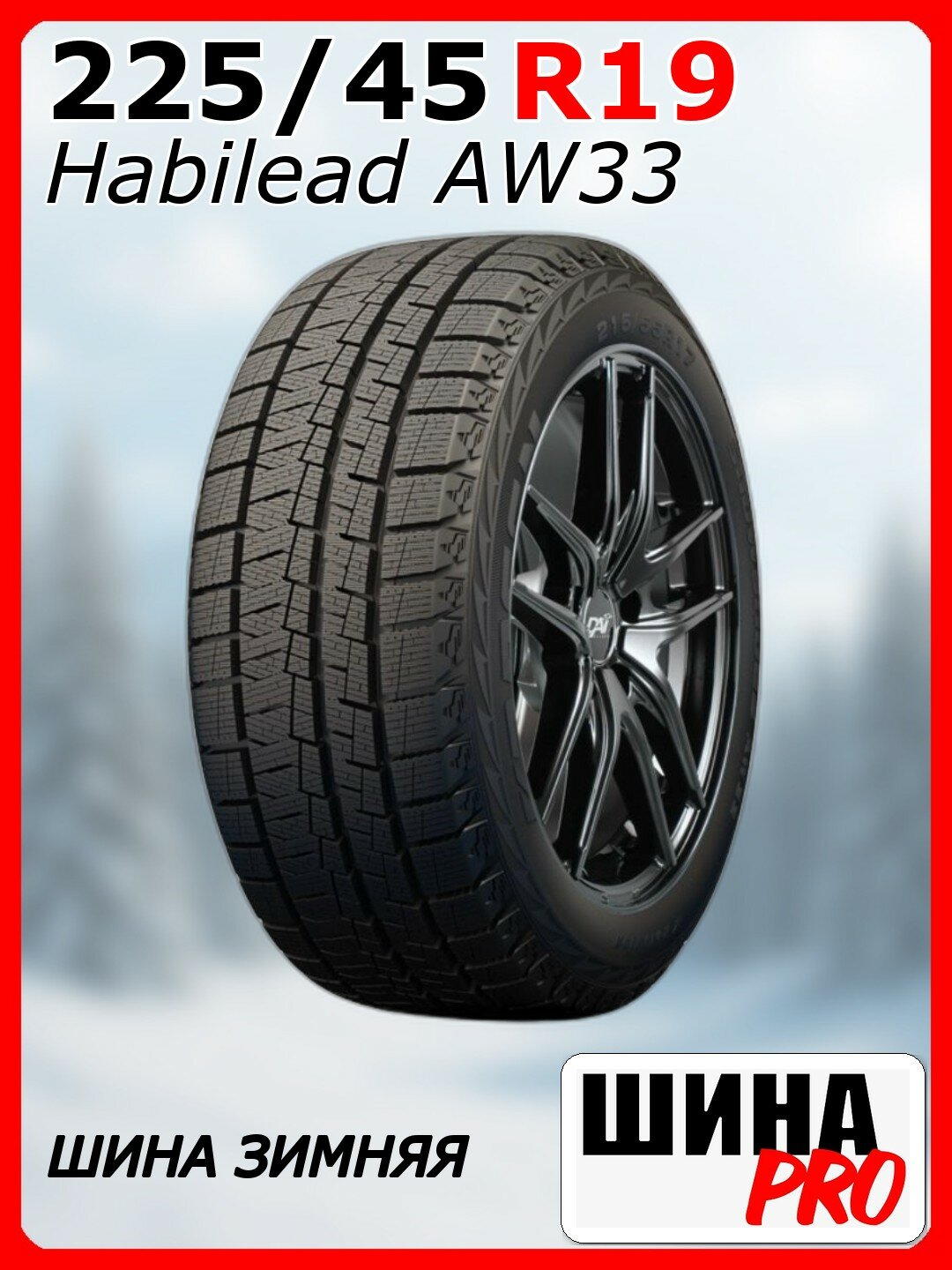 Шина зимняя нешипованная Habilead 225/45/19 H 96 AW33 для легковых автомобилей 6970647014705