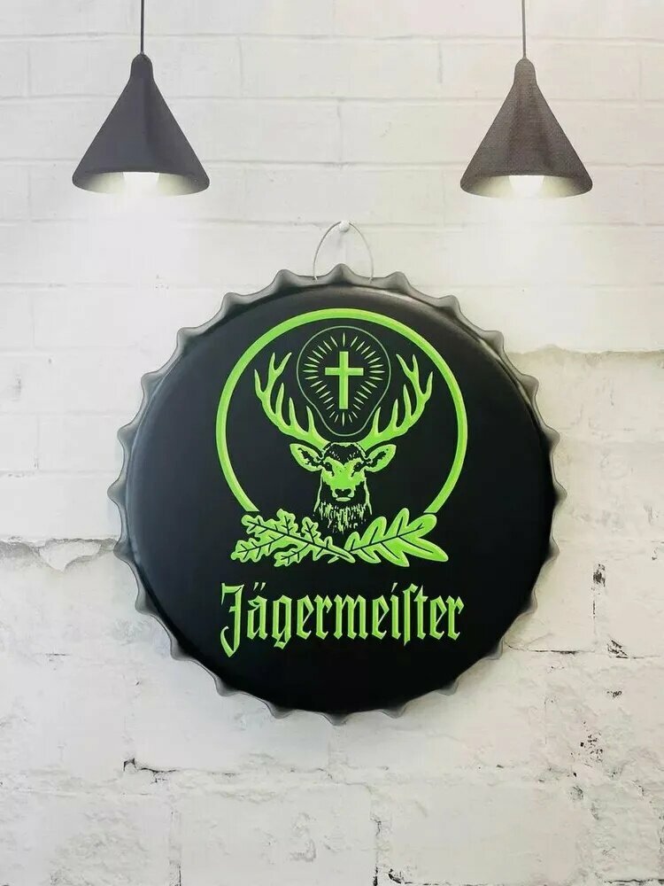 Декор на стену пробка пивная Jagermeister