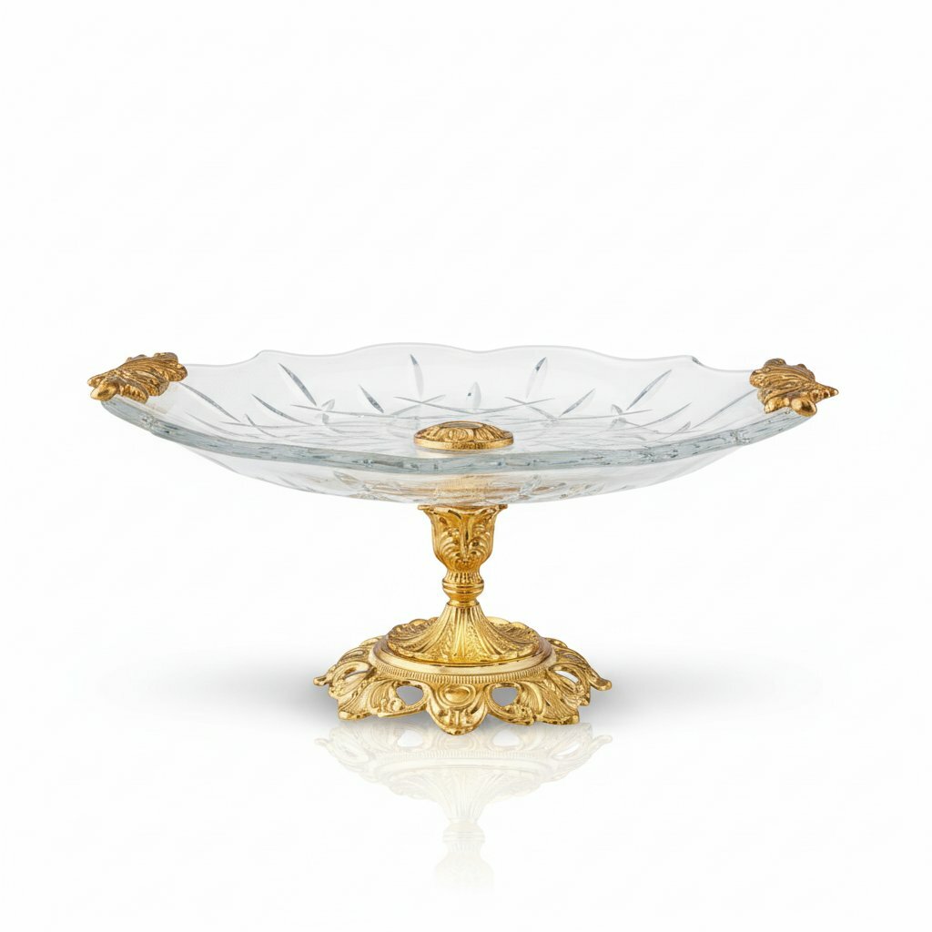 Фруктовница хрустальная AR-4343 Crystal Temptations США Металл, кристалл