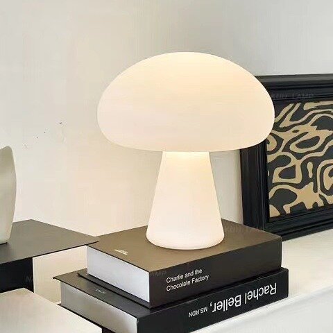 Mushroom Desk Lamp: Dimmable Touch Control with 3 Color Adjustable Brightness for Bedtime Reading - Ambient Light for Study and Bedroom Decor, Perfect as a Decorative Light Gift
