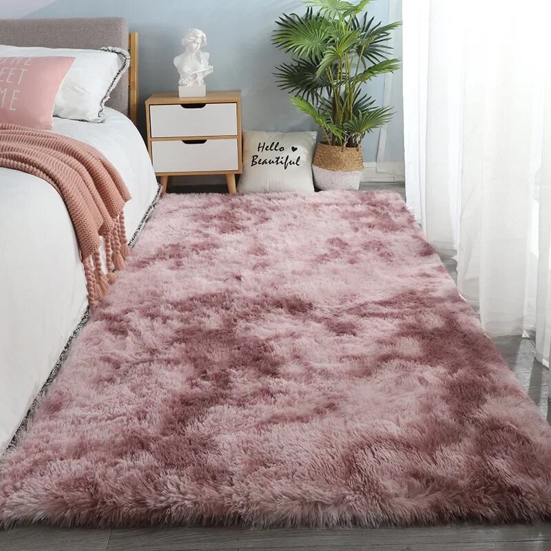 Розовый ковер в спальню 40x60 см, Pink Gradient