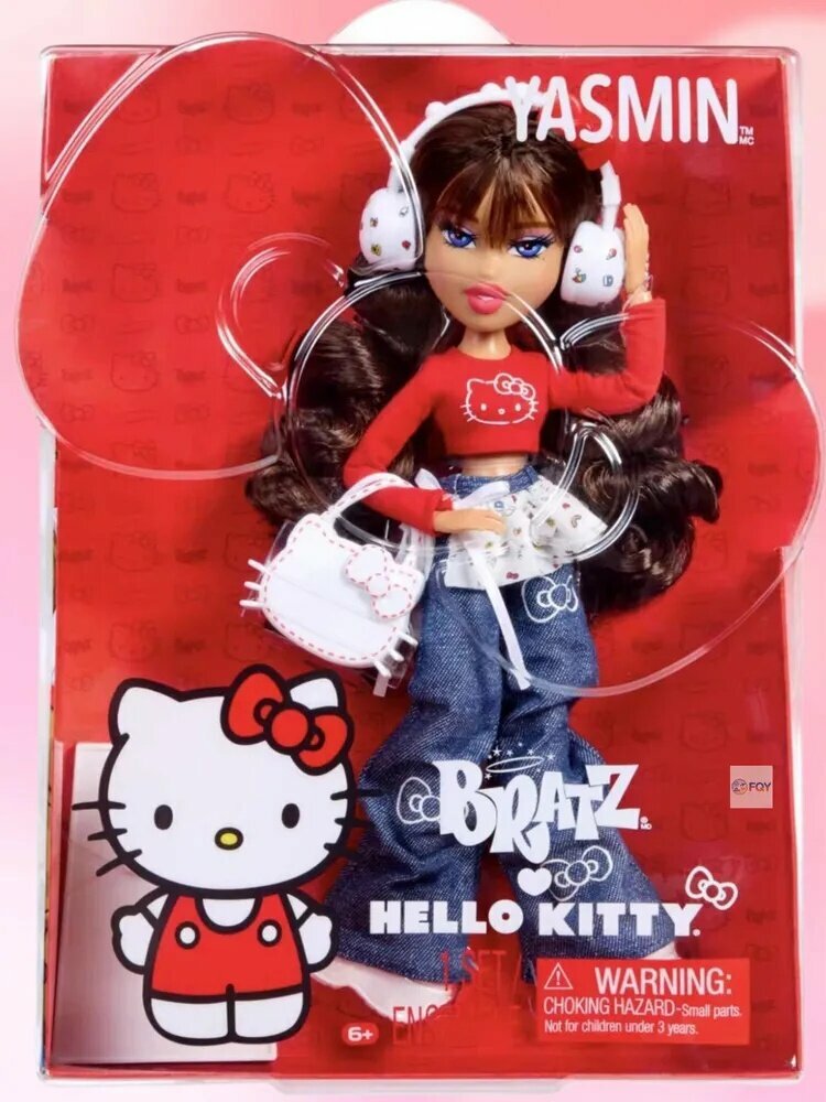 Bratz Hello Kitty - Yasmin Sanrio , 2025 Новая модная кукла, детская игрушка-подарок