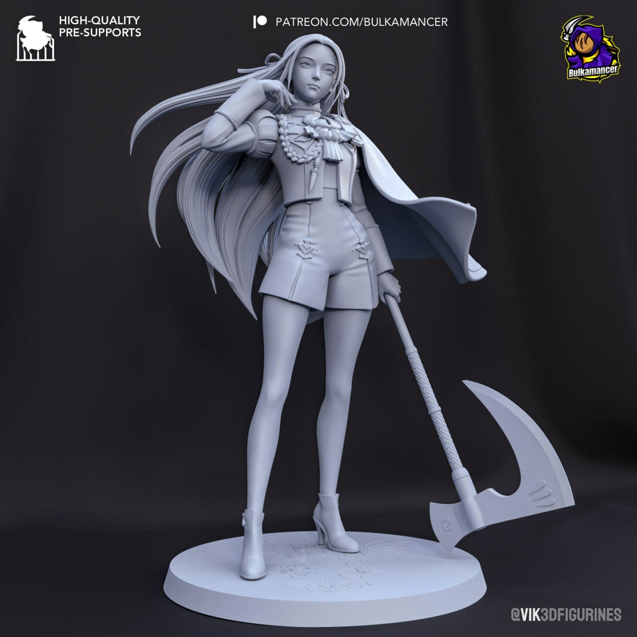 Фигурка под покраску Эдельгард Edelgard Fire Emblem: Three Houses 208 мм