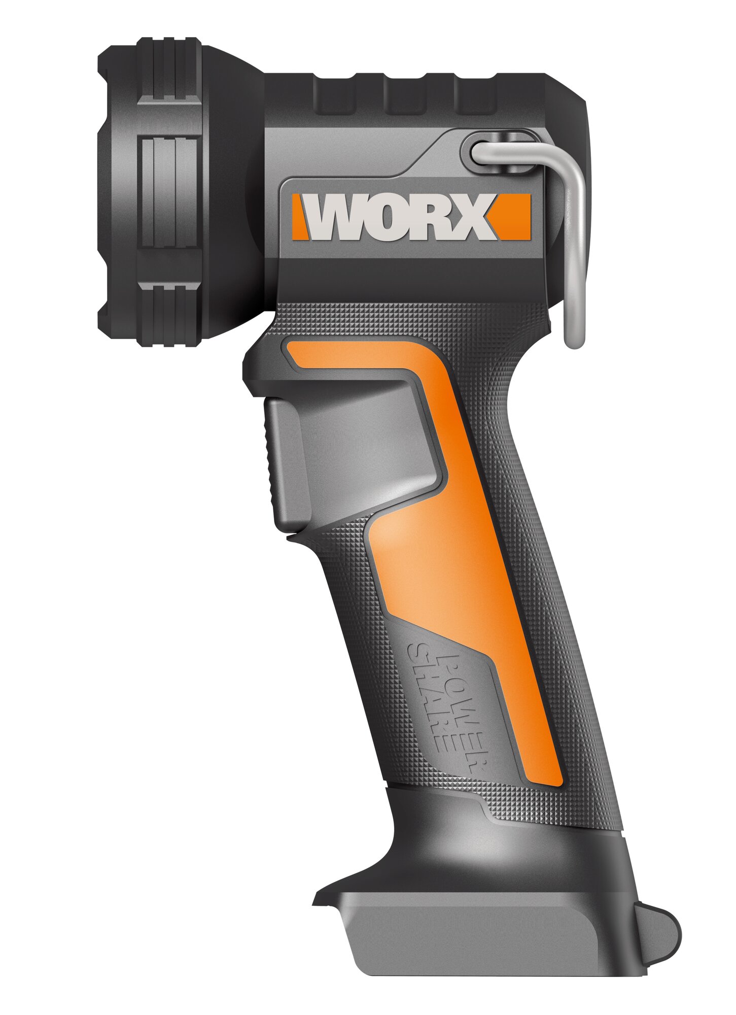 Аккумуляторный фонарик с регулировкой наклона Worx WX025.9, 20В, световой поток 350 Лм