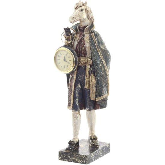 Фигурка декоративная Remeco Collection "Лошадь" с часами D5см, (LR44x1), L11,5 W11 H36 см (825432)