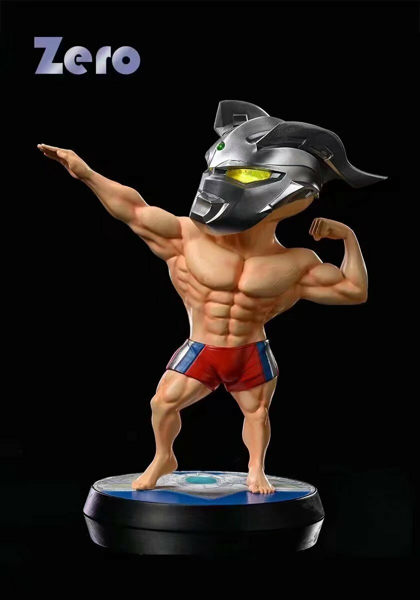 Ultraman，Железный человек，Big muscle bully , Kamen Rider，светиться Модели статуэток