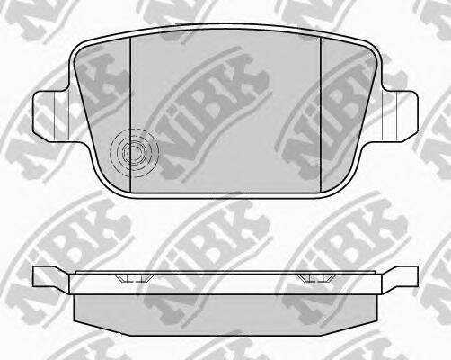 Тормозные колодки задние NiBK PN0461 для а/м FORD Focus, Kuga, Mondeo, S-Max, LAND ROVER Freelander