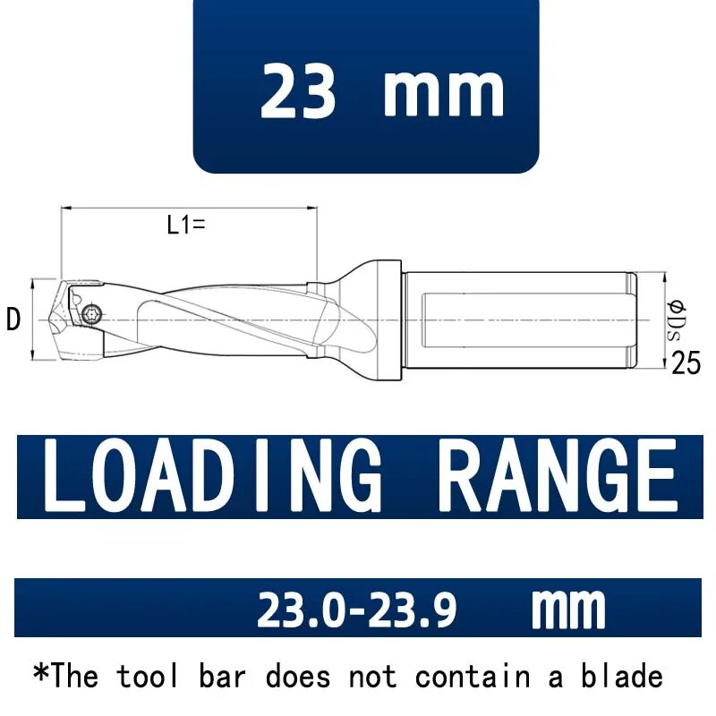 Сверло JCD 23 мм, Общая длина: 3D, Цвет: JCD C25-230-