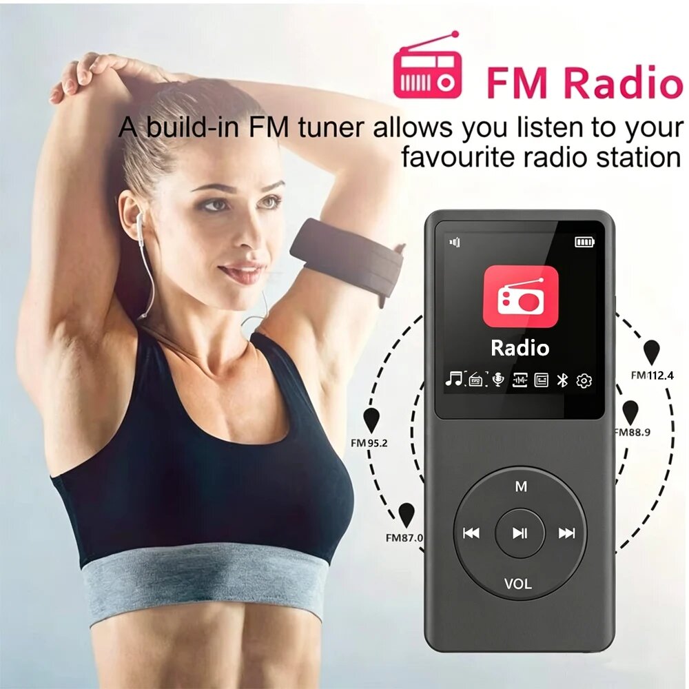 KEBIDU Mini MP3-плеер Bluetooth MP3 — фото 1