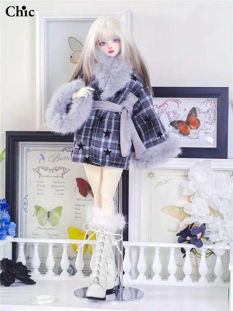 1/4 Одежда для BJD Кукла+Зимнее пальто, пояс