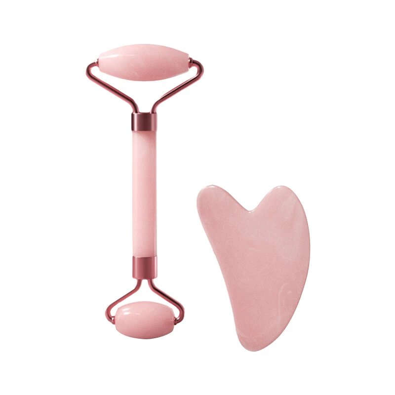 Ролик и скребок для лица Pink 2шт