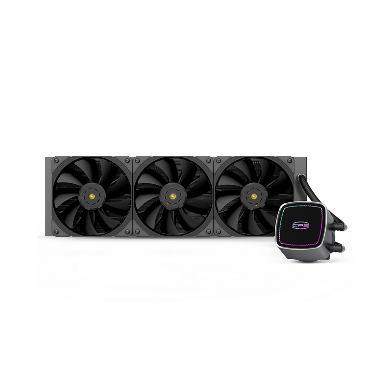 Система охлаждения/ Water Cooling System PCCooler DE360 BK (310W, 360mm, Black, ARGB Pump/ Fans: 3x120mm, 71.86CFM, 33.8dBA, 1850RPM/ Pump height 55mm, 28dBA, 3200RPM, Rad thickness 27mm/ S: 1851, 1700, 1200, 20XX, 115X, AM5, AM4) DE360BK