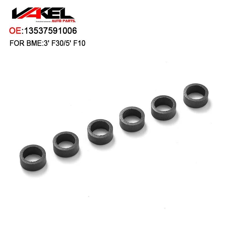 Vikel 13537591006 форсунка Уплотнительное кольцо 6шт Для BMW 3 F30 5 F10 крепление