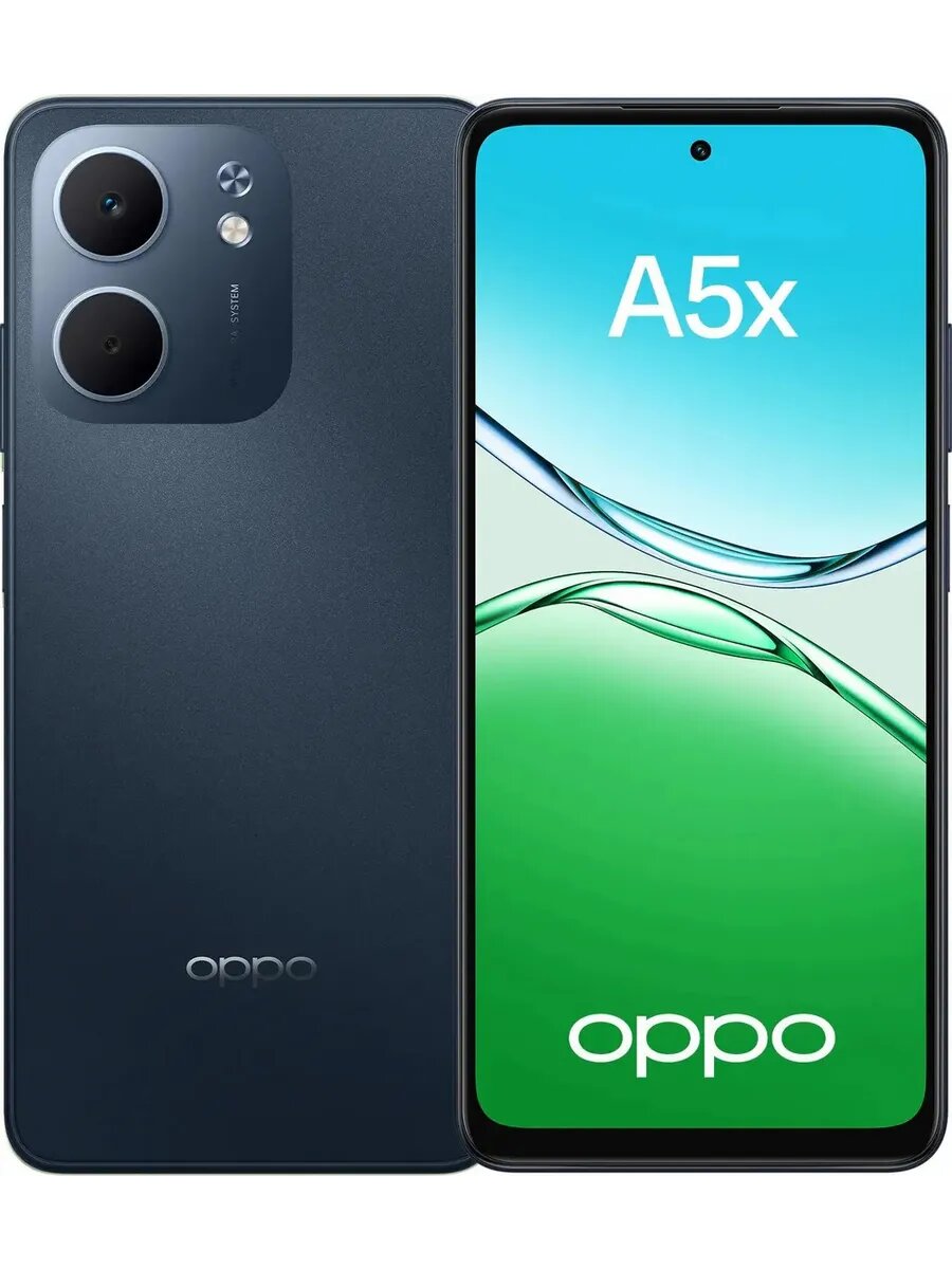 Смартфон OPPO A5x, 4 ГБ/128ГБ, экран 6.67", Android 15, камера 32 Мп, РСТ — фото 1