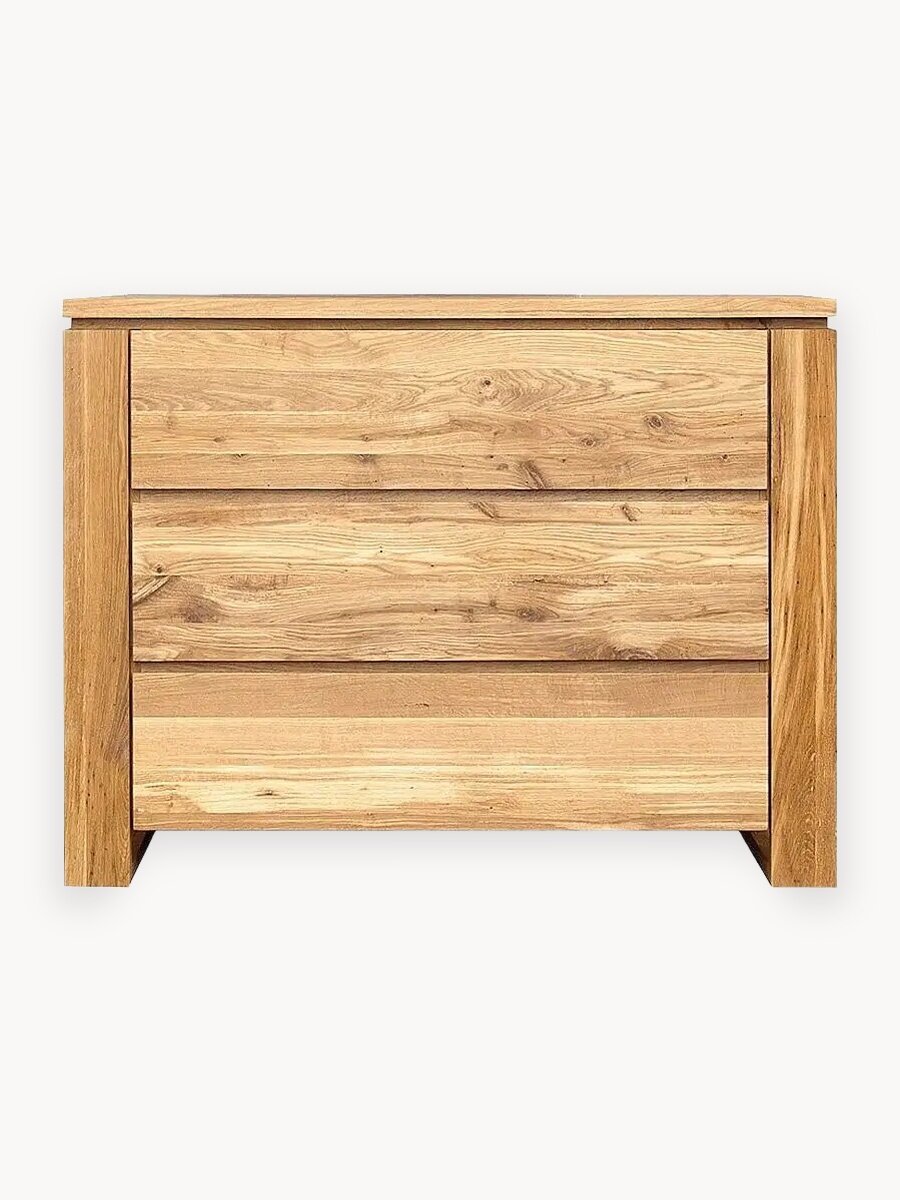 Комод для одежды большой вместительный с ящиками деревянный Берген В-3, бейц-масло