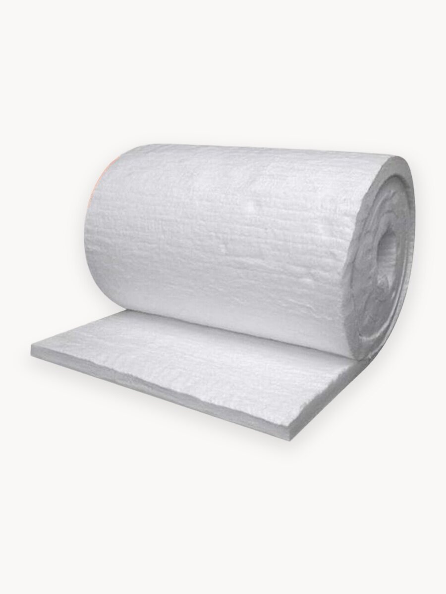 Огнеупорная каолиновая вата МКРВ-200. Теплоизоляция печей. Размер 1000х700х25 мм