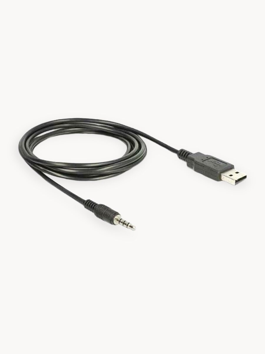 Аудио адаптер USB-A на 3.5мм штекер четырехконтактный TRRS Premier 5-921 - кабель 1.8м чёрный