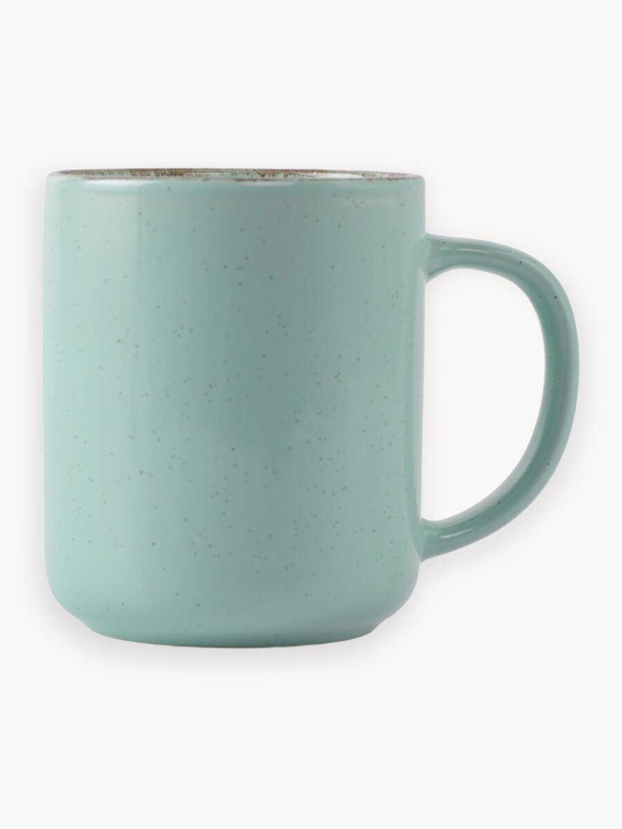 Набор кружек для горячих напитков DOMENIK DAILY бирюзовая, 4 шт, объем 350мл