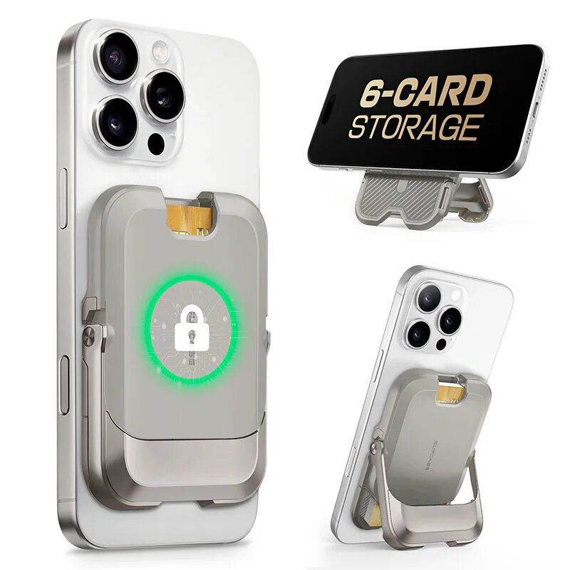 SUPCASE Серый кошелек-подставка для iPhone 13/14/15/16