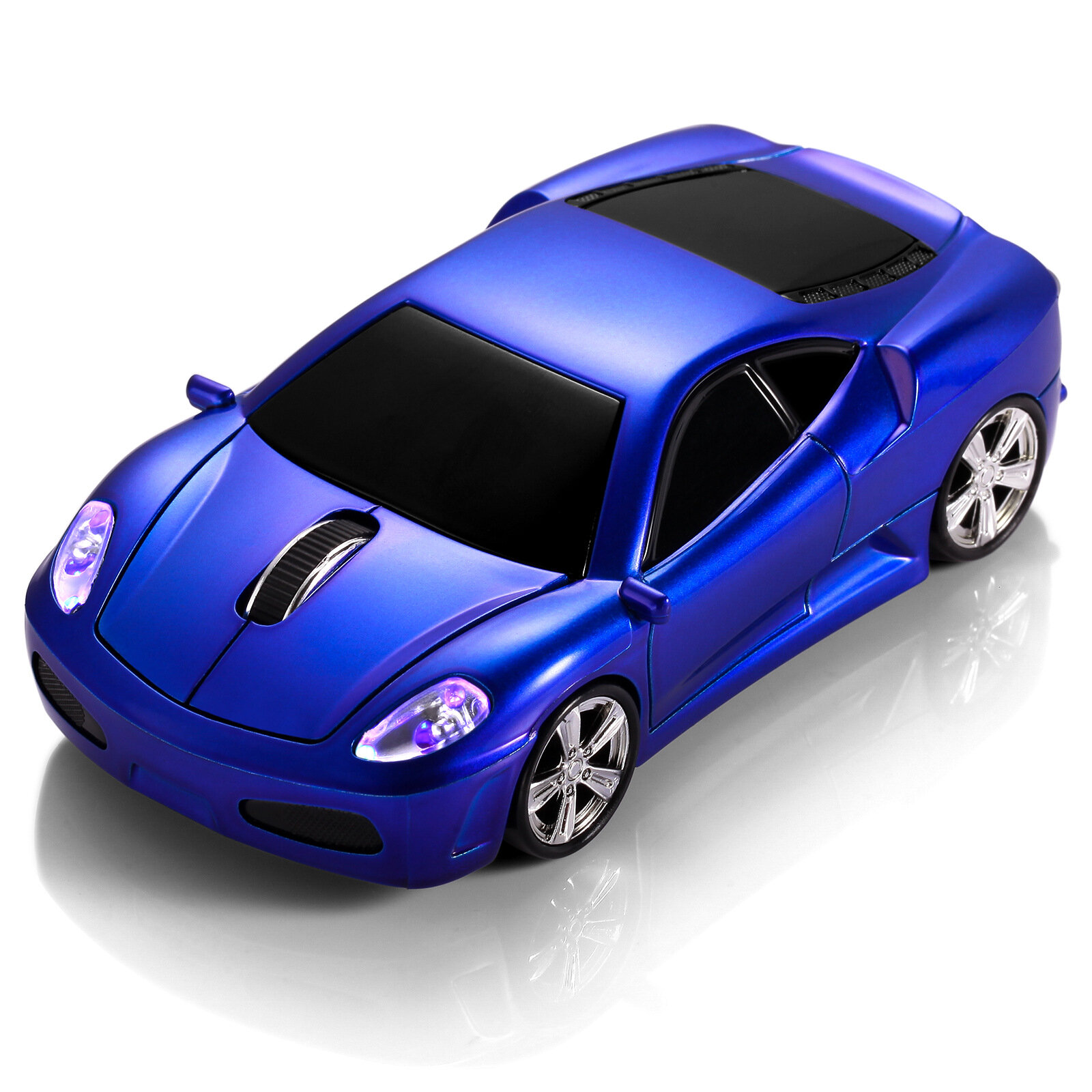 Мышь "Klein Blue Ferrari", беспроводная, фотоэлектрическая, с колесиком прокрутки