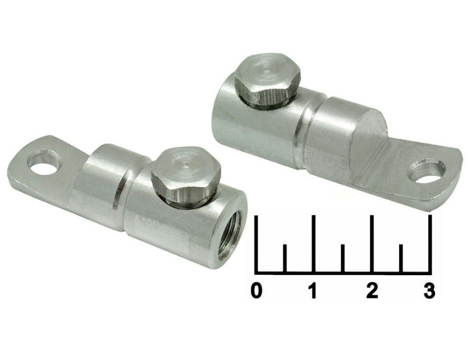 Клемма кольцевая 10/25 1НБ алюминий + 1 болт (наконечник болтовой)