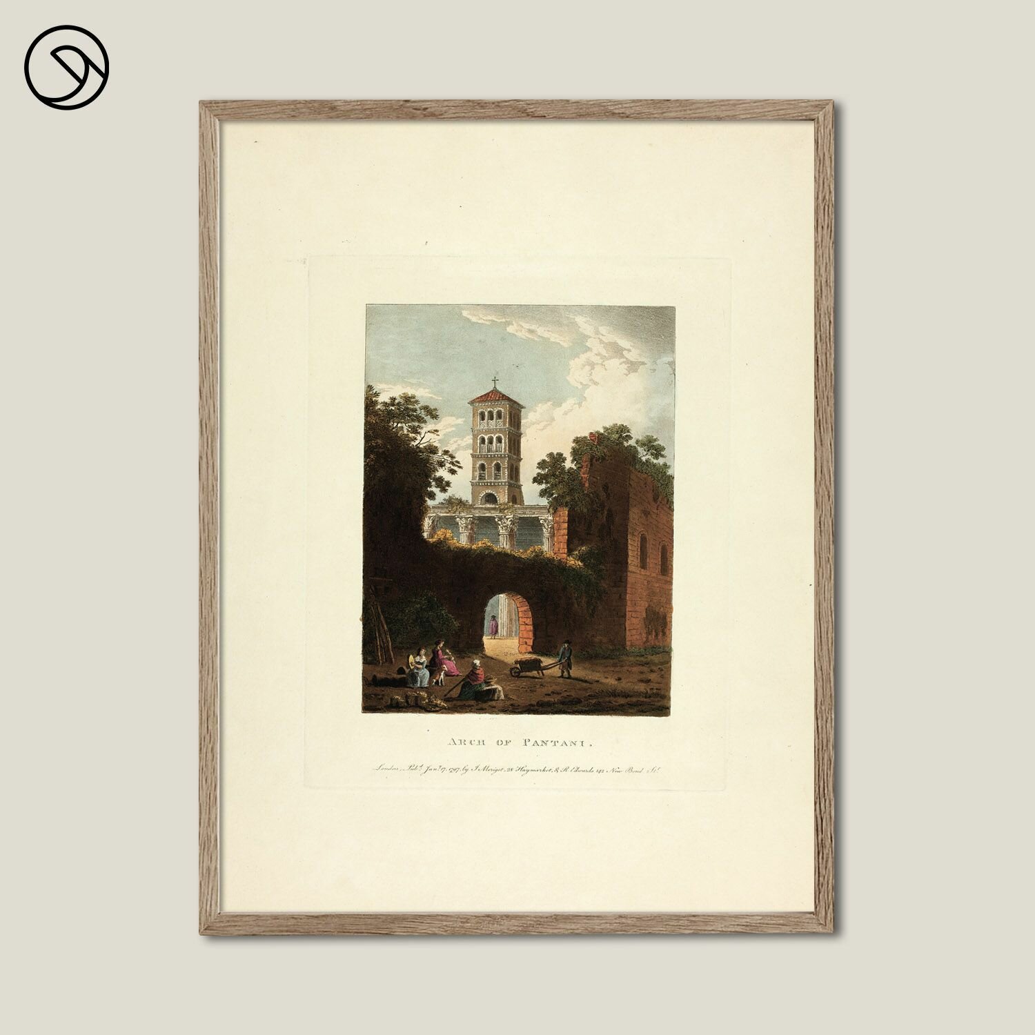 Постер для интерьера Postermarkt, Старый Пейзаж #2, 50х70 см